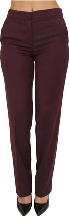 Twinset Femme, Pantalons, Rouge, Taille: 44 FR Pantalon Droit