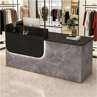 Generic LED-Lichtleiste f&uuml;r die Schublade der Rezeptionstheke Rezeptionstresen mit Theke Rezeptionstisch mit Stauraum Kassentresen f&uuml;r B&uuml;ro Einzelhandel Lobby