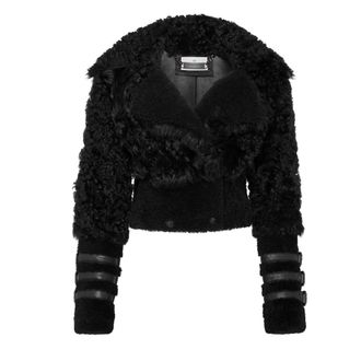 Philipp Plein Femme, Vestes, Noir, Taille: 40 FR Shearling Jacket Gothic Plein