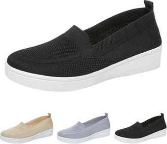 Generic Chaussures orthop&eacute;diques pour femme - Sans lacets - Semelle souple - En maille respirante - Chaussures de loisirs dext&eacute;rieur l&eacute;g&egrave;res et d&eacute;contract&eacute;es 