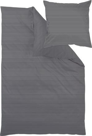 Curt Bauer Bettw&auml;sche Bente Mako-Brokat-Satin Stone Gr&ouml;&szlig;e 135x200 cm (80x80 cm)