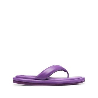 Gia Borghini Lila Leder Flip-Flops - - Shoes - Damen - Lila - 36 EU