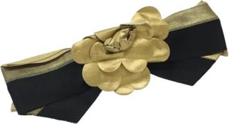 Chanel Pre-owned Nylon accessoires-de-bureau - Femme - Pre-owned - Jaune - Taille: ONE Size