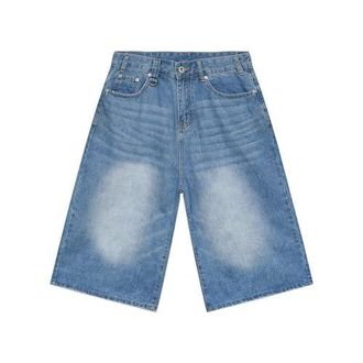 Generic Jean Homme Jeans Homme Short en Jean Hip Hop Raccourci Ample Cargo - Pantalon Workwear Court Id&eacute;al pour &Eacute;t&eacute; Et Activit&eacute;s Urbaines