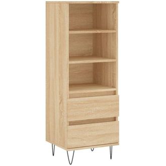 vidaXL Highboard Sonoma-Eiche 40x36x110 cm Holzwerkstoff Vidaxl