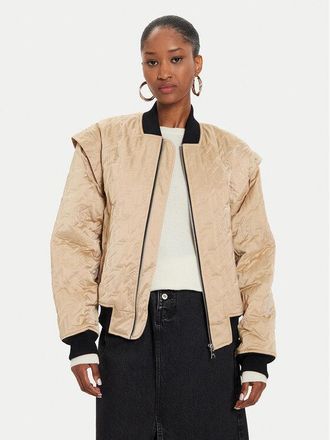 Karl Lagerfeld Bomberjacke 245W1506 Beige Regular Fit