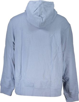Calvin Klein Brushed Cotton Hoodie - Blue