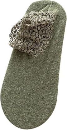 Generic Chaussettes Femme Chaussettes Chaudes Femme Chaussettes Thermiques Femme De Classique Basses Dentelle &Eacute;paisses Semelle Silicone Antid&eacute;rapante Amples E