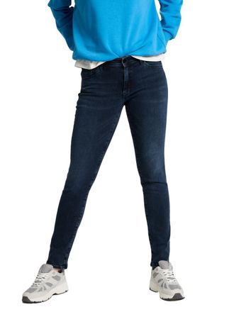 Cross Jeans Damen Jeans ANYA - High Waist - Slim Fit - Blau Stretch, Gr&ouml;&szlig;e:31W / 34L, Farbe:234 Deep Blue Denim