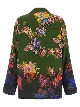 Etro Botanical Print Blouse - Green