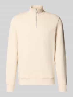Marc O'Polo Denim Regular Fit Troyer aus reiner Baumwolle