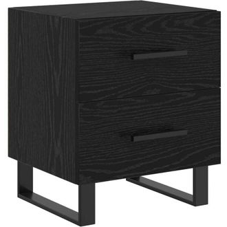 vidaXL Nachttisch Schwarz Eichen-Optik 40 x 35 x 47,5 cm Holzwerkstoff vidaXL