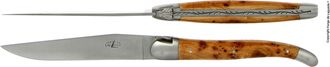 Forge de Laguiole 2 Steakmesser Set - Griffschalen Wacholder - matt