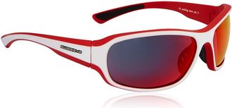 Swisseye Freeride Sportbrille (100% UVA-, UVB- und UVC-Schutz, Nasenbereich & Bügelenden gummiert, splitterfreies Material TR90, inkl. Mikrofaserbeutel), red m