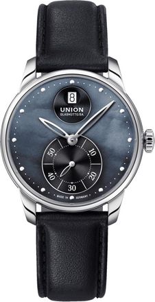 Union Glash&uuml;tte/SA. Seris Small Second Mother of Pearl Damenuhr D013.228.16.121.00