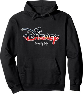 Disney Mickey Mouse Script Logo Family Trip Vacation Pullover Hoodie