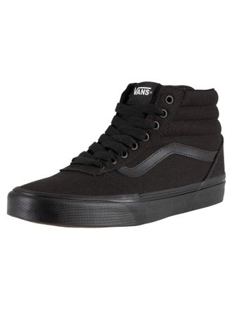 Vans Herren Ward Hi Canvas Hohe Sneaker, Schwarz (Black 186), 41 EU,Montantes