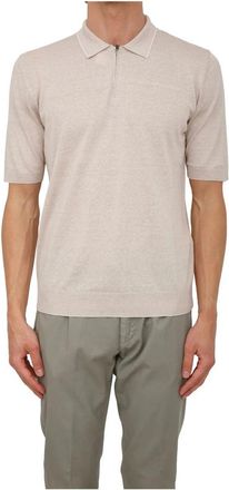 Eleventy Homme, Pulls, Beige, Taille: XL Pull Zipp&eacute; Cipria