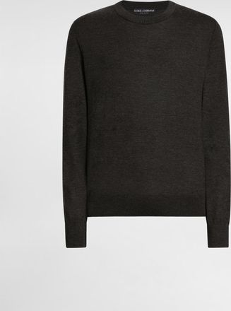 Dolce & Gabbana Pullover Aus Kaschmir - Mann Strickwaren Grau 60