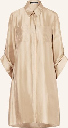 Luisa Cerano Luisa Cerano Hemdblusenkleid Aus Satin beige