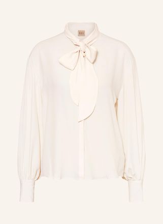 &Eacute;manou &Eacute;manou Schluppenbluse Mit Seide weiss