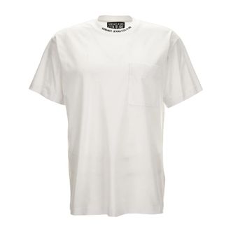 Versace Jeans Couture Kurz&auml;rmeliges T-Shirt - - Tops - Herren - Wei&szlig; - 2XL