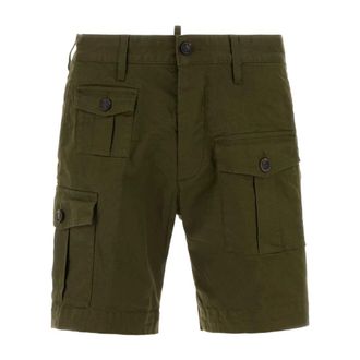 Dsquared2 Homme, Shorts, Vert, Taille: S Short Cargo Boutonn&eacute;s