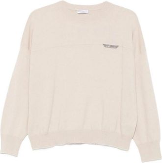 Brunello Cucinelli Rundhalspullover - Beige
