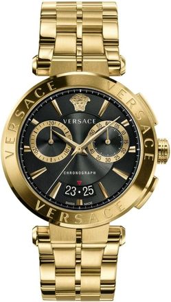 Versace Homme, Accessoires, Jaune, Taille: ONE Size Montre Chronographe Aion
