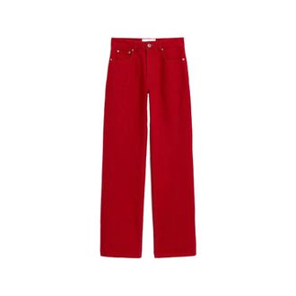 Ami Weite Baumwolljeans - - Jeans - Damen - Rot - W25