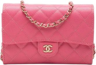 Chanel Sac bandouli&egrave;re mini vintage doccasion - Femme - Pre-owned - Rose - Taille: ONE Size