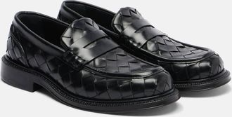 Bottega Veneta Mocassins James Intrecciato en cuir