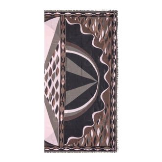 Pucci Dune Print Wolle und Seide Pashmina - - Accessories - Damen - Rosa - ONE SIZE