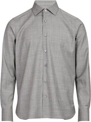 Herno Chemise en laine m&eacute;lang&eacute;e