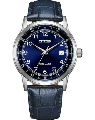 Citizen Automatik Dress Watch Leder blau, 40mm Herrenuhr NJ0210-13L