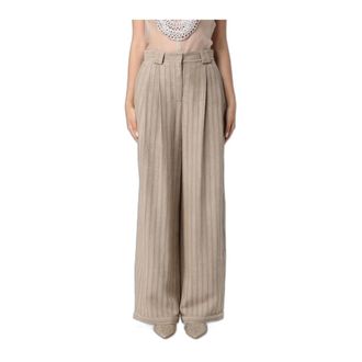 Emporio Armani Pantalon Palazzo - Femme - Pantalons - Vert - Taille: 38 FR