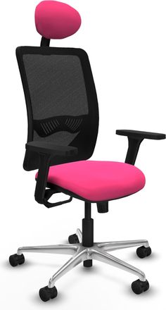 Piqueras y Crespo Rosa Zulema Schreibtischstuhl mit 3D-Armlehnen, h&ouml;henverstellbarer Lendenwirbelst&uuml;tze und festem Kopfteil, ausgestattet mit Sincro 3-Positionen und Sc