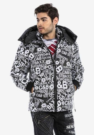 Cipo & Baxx Winterjacke Winterjacke mit stylischem Schriftzug