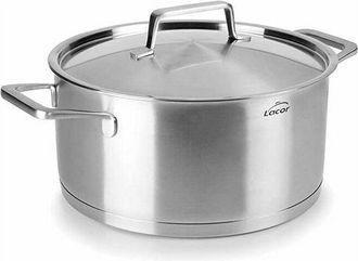 Lacor Edelstahl-Kochtopf mit Deckel, Inhalt 3 Liter, 20 cm - Lacor