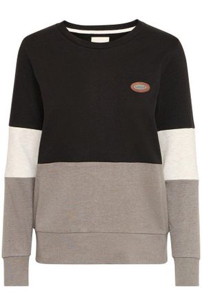 Oxmo Sweatshirt OXTrine Modisches Sweatshirt im Colorblock-Design