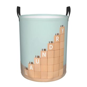 Generic Kreatives Basteln Mit Holzbausteinen W&auml;schesammler Rund Korb W&auml;sche Stehender W&auml;schetonne F&uuml;r Spielzeug Decken W&auml;schesack