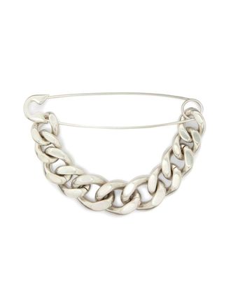 Jil Sander broche &agrave; d&eacute;tail d&eacute;pingle - Argent
