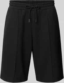 Review Shorts mit elastischem Bund und Ziern&auml;hten