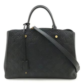 Louis Vuitton Pre-owned Monogram Empreinte Montecourt GM Handtasche - - Pre-owned - Damen - Schwarzk - ONE SIZE
