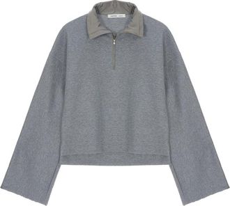 Carven High-neck Half-zip Sweatshirt