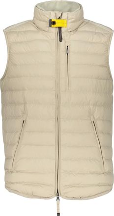 Parajumpers Homme, Vestes, Beige, Taille: L Gilet Beige Matelassé sans Manches avec Fermeture Éclair