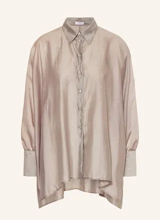 Riani Riani Hemdbluse Mit Schmucksteinen beige