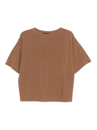 Fabiana Filippi Pull Col Rond - Marron