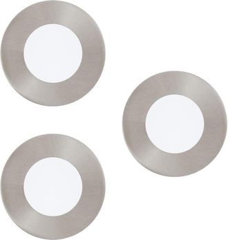 Eglo 33216 LED-Panel Deckenleuchte Crosslink FUEVA-C nickel-matt Ø:8.5cm dimmbar 2700-6500K mit Connect Funktion