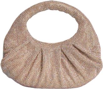 twentyfour Femme, Sacs, Beige, Taille: ONE Size Half-moon Clutch